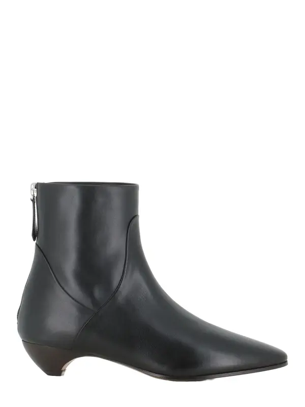 Le Monde Beryl Leather Ankle Boots - Black