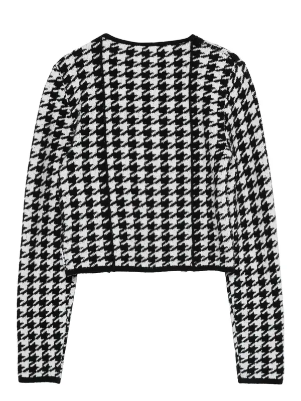 Hugo Houndstooth-pattern Cardigan - Black
