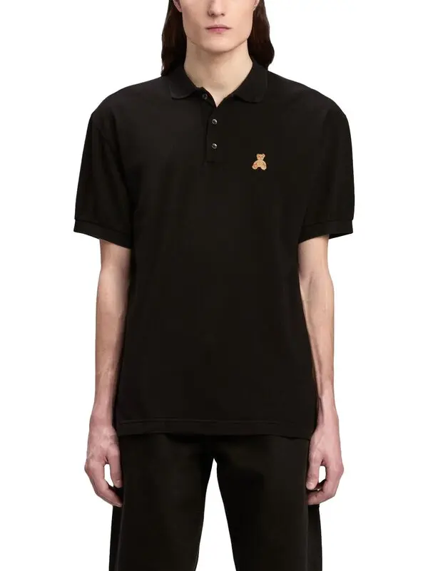 Palm Angels Bear In Mind Polo Shirt - Black