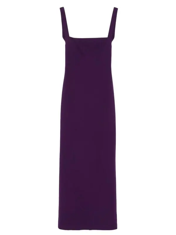 BLANCA VITA Crepe-texture Maxi Dress - Purple