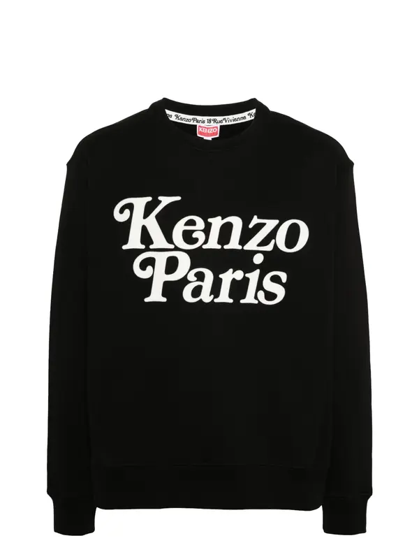 Kenzo X Verdy Flocked-logo Sweatshirt - Black
