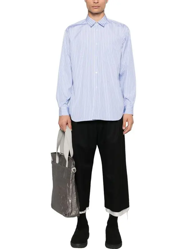 Comme Des Garçons Striped Shirt - Blue