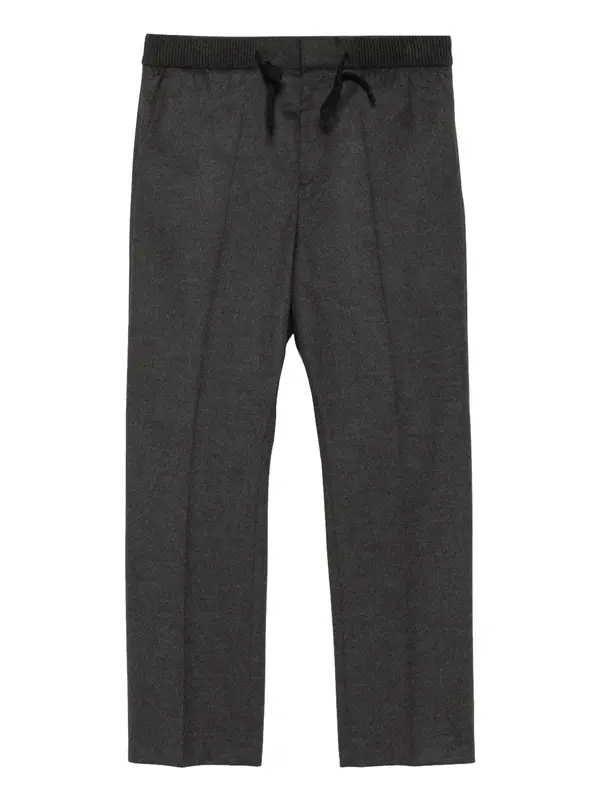 Hugo Slim-cut Flannel Trousers - Grey