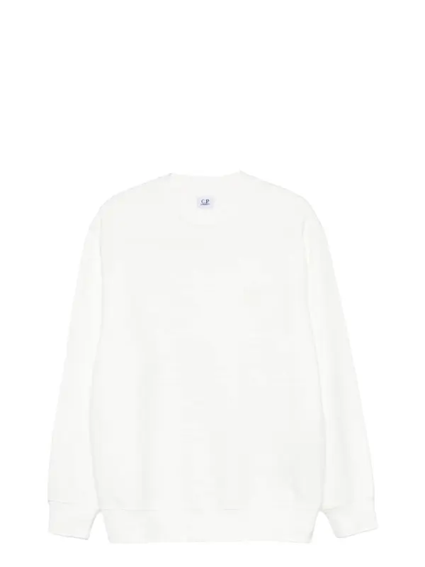 C.P. COMPANY Logo-embroidered Sweatshirt - White