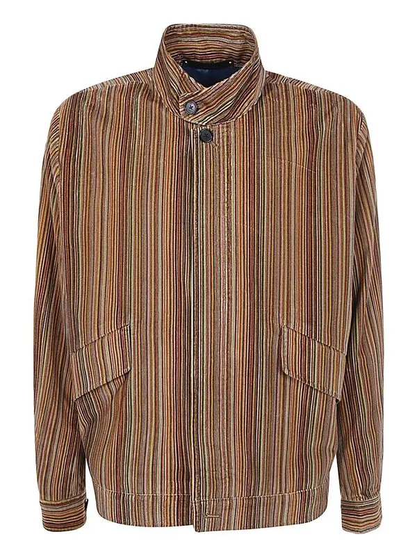 Paul Smith Striped Cotton Jacket - Multicolour