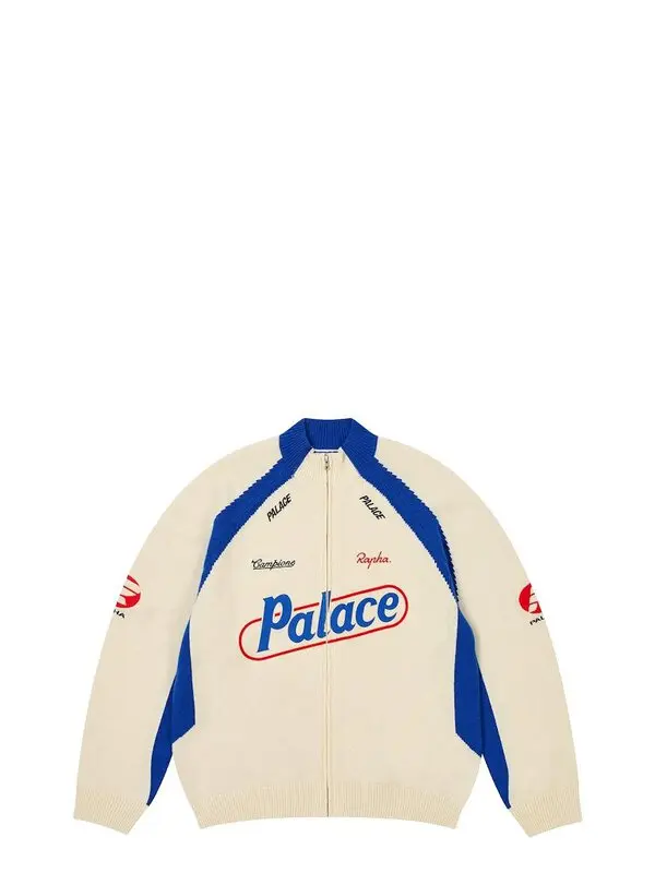 PALACE Zip Knit - White