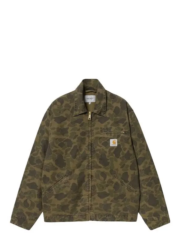 Carhartt Duck Camo Detroit Jacket - Green/office Green
