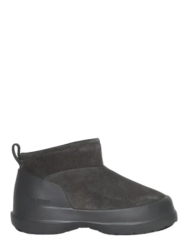 Moon Boot Luna Low Suede Boots - Grey