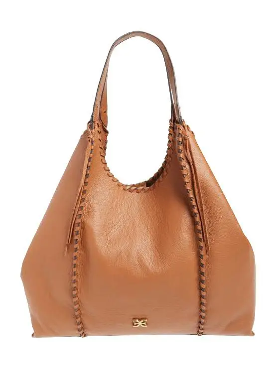Sam Edelman Sylvia Leather Tote - Cognac