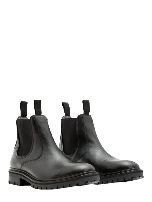 ALLSAINTS Toby Lugged Chelsea Boot - Black