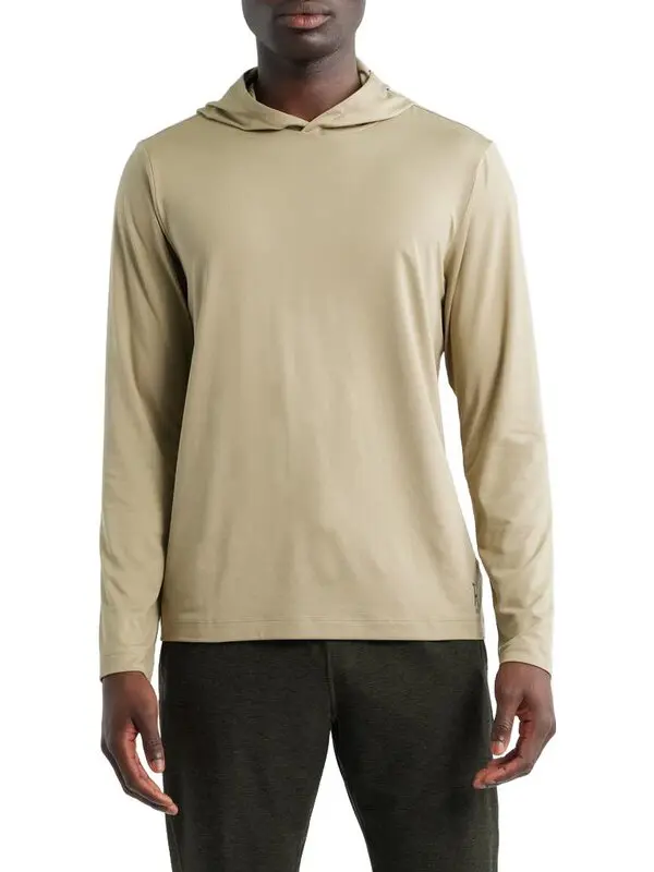 RHONE Base Train Lightweight Hoodie - Toasted Sesame