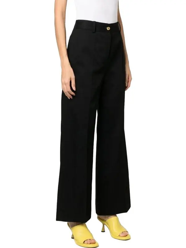 PATOU Wide Leg Trousers - Black
