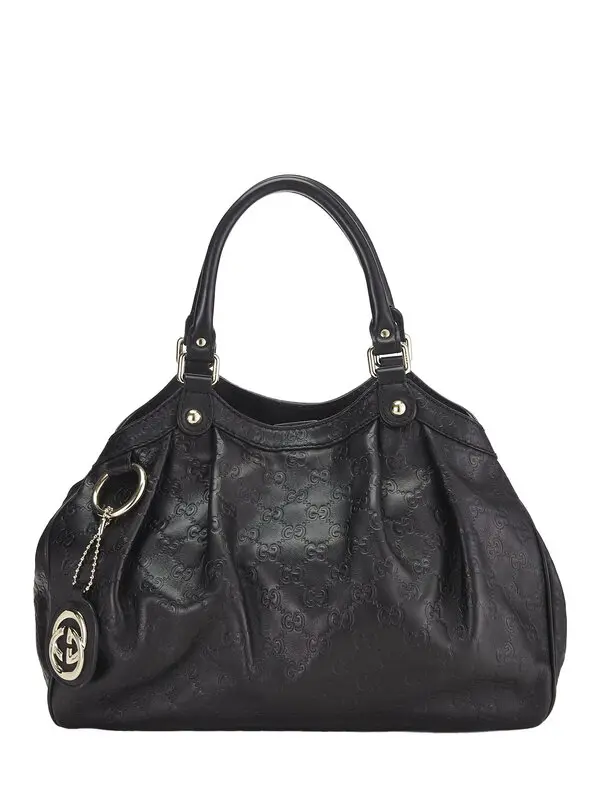 Gucci Guccissima Sukey Tote - Black