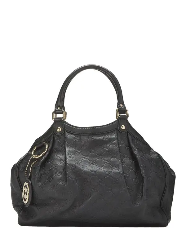 Gucci Guccissima Sukey Tote - Black