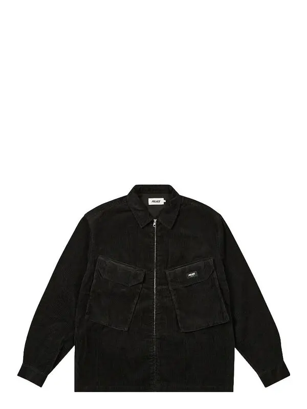 PALACE Cord Pdu Overshirt - Black