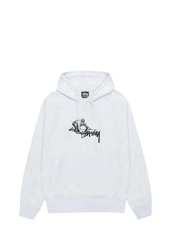 StÜssy Worker Hoodie - Ash Heather
