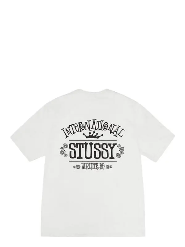 StÜssy Worldwide Pigment Dyed Tee Shirt - Natural