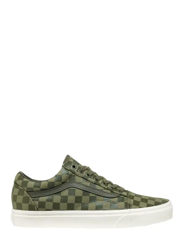 VANS Old Skool Checkerboard Sneakers - Green