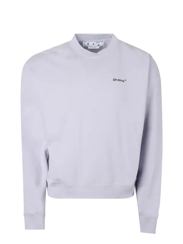 Off-White Caravaggio Arrow Over Crewneck 'dusty Lilac/black - Purple