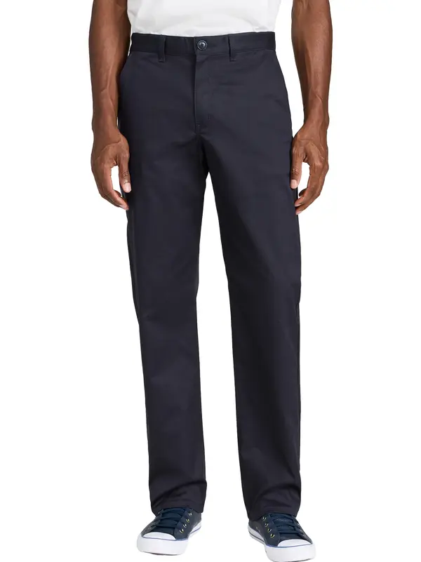 Naked & Famous Denim Straight Chino Stretch Twill Pants - Navy