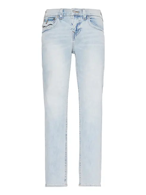 True Religion Rocco Straight-leg Slim-fit Stretch-denim Jeans - Drover Light Wash
