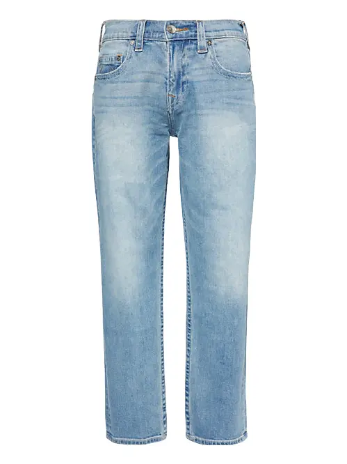 True Religion Bobby Straight-leg Stretch-denim Jeans - Brilliant Med Wash