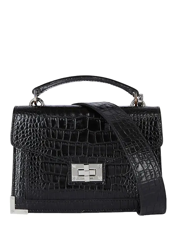 The Kooples Emily Mini Leather Cross-body Bag - Bla01