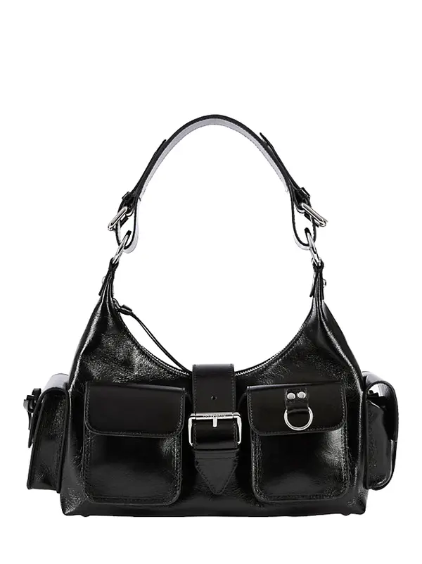 The Kooples Amelia Leather Shoulder Bag - Black