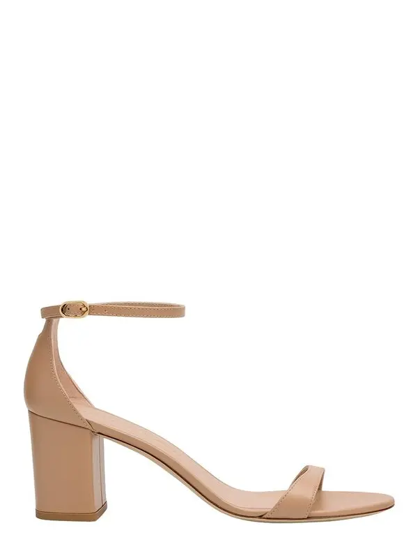 STUART WEITZMAN Nudist Ii Ankle-strap Sandals - Adobe