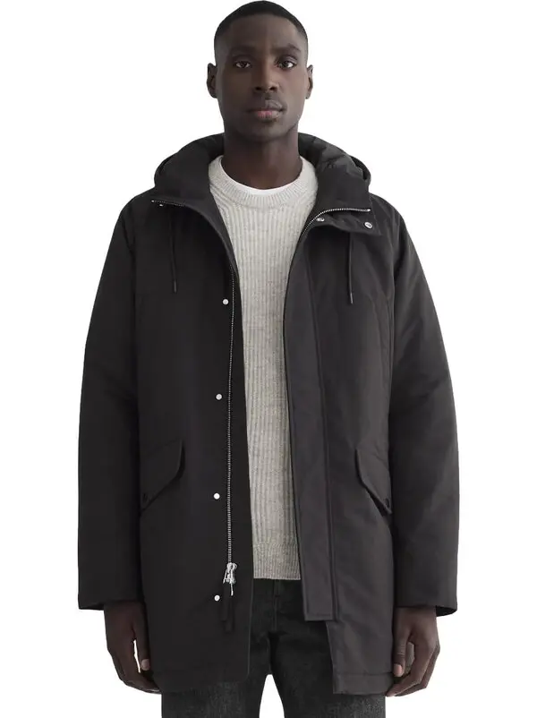 Everlane Relaxed Fit Parka - Black