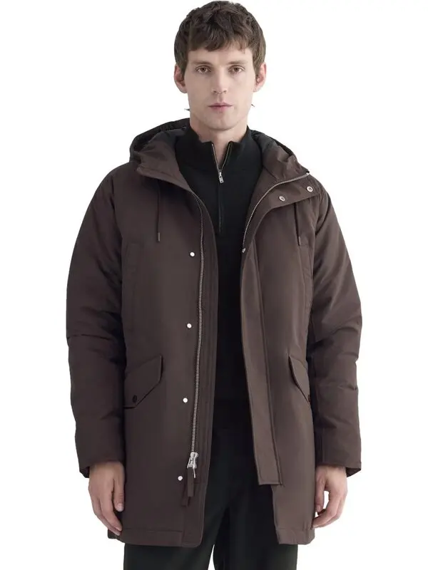 Everlane Recycled Primaloft® Insulated Parka - Dark Chocolate