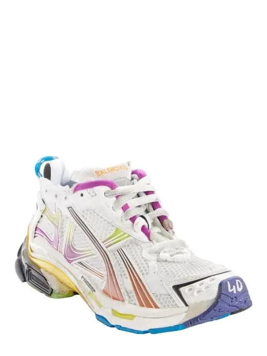 Balenciaga Runner Sneaker - White / Multicolor