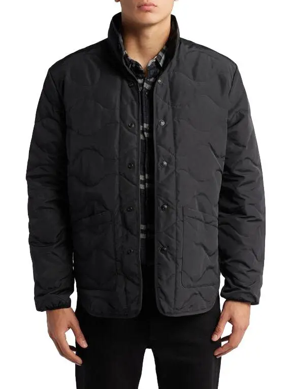 SCHOTT Wrinkle Resistant Down Military Jacket - Black