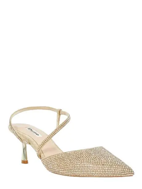 Dune London Slingback Pointed Toe Pumps - Bronze