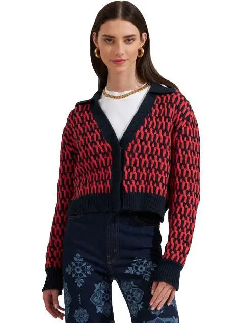 La DoubleJ Winset Cropped Cardigan - Navy