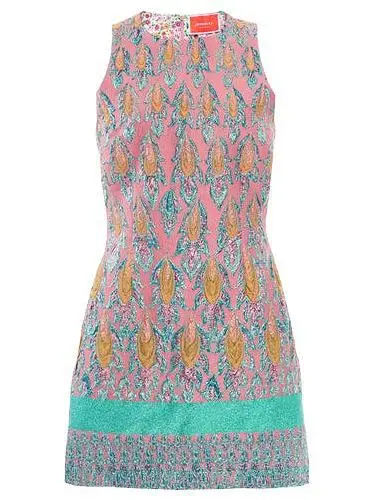 La DoubleJ Jacquard Mini Dress - Degrade' Pink