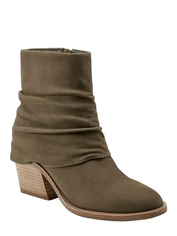 EARTH® Savvy Ruched Bootie - Green