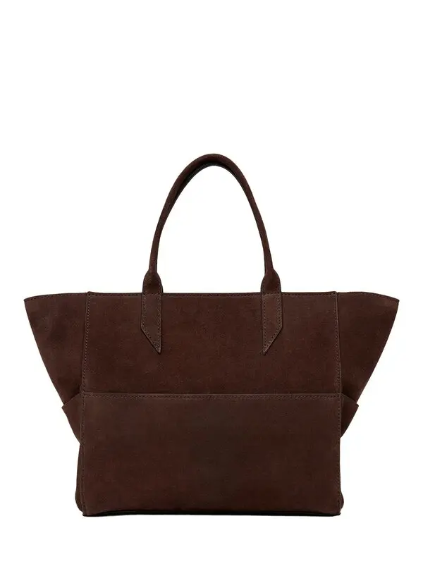 METIER Incognito Tote Bag - Chocolate Suede