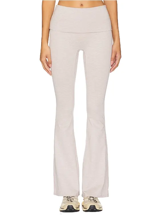 WELLBEING + BEINGWELL Loungewell Monte Foldover Pant - Oat Heather