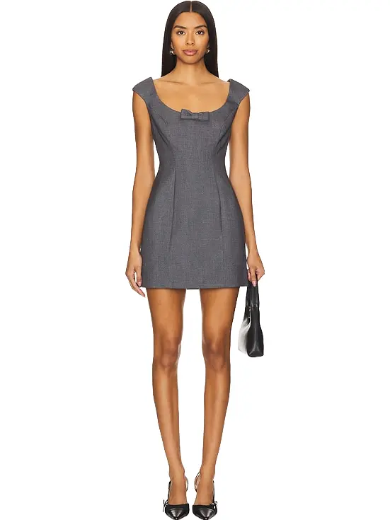 LOVERS AND FRIENDS Adee Mini Dress - Dark Grey