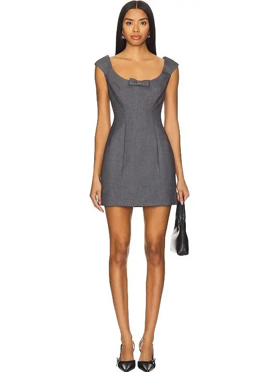 LOVERS AND FRIENDS Adee Mini Dress - Dark Grey