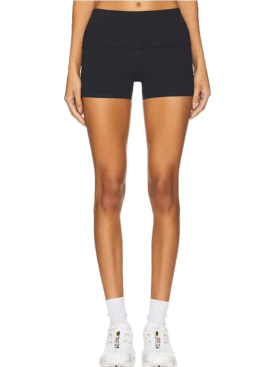 WELLBEING + BEINGWELL Callista 3 Foldover Short - Black