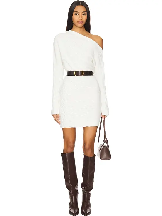 LOVERS AND FRIENDS Lucas Off Shoulder Mini Dress - Ivory