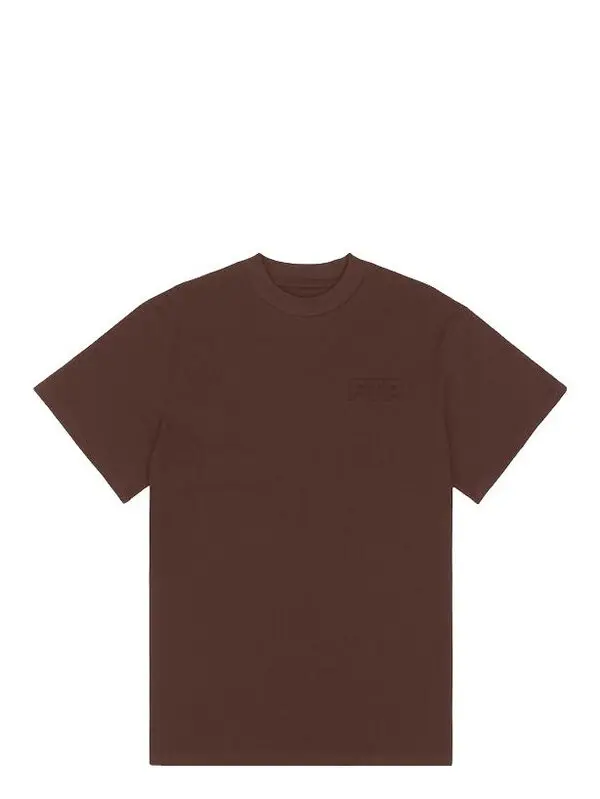 FTP Embossed Logo Tee Shirt - Brown