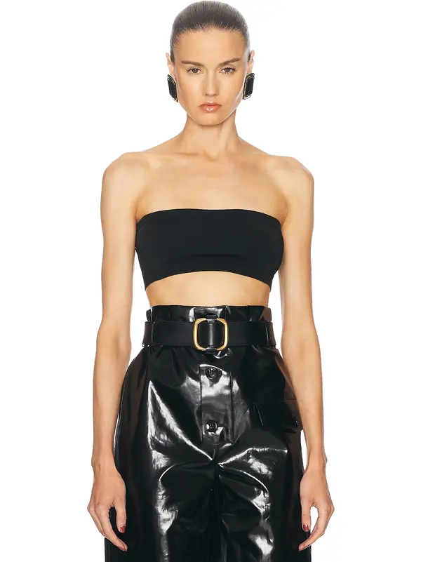 Saint Laurent Bandeau Top - Nero