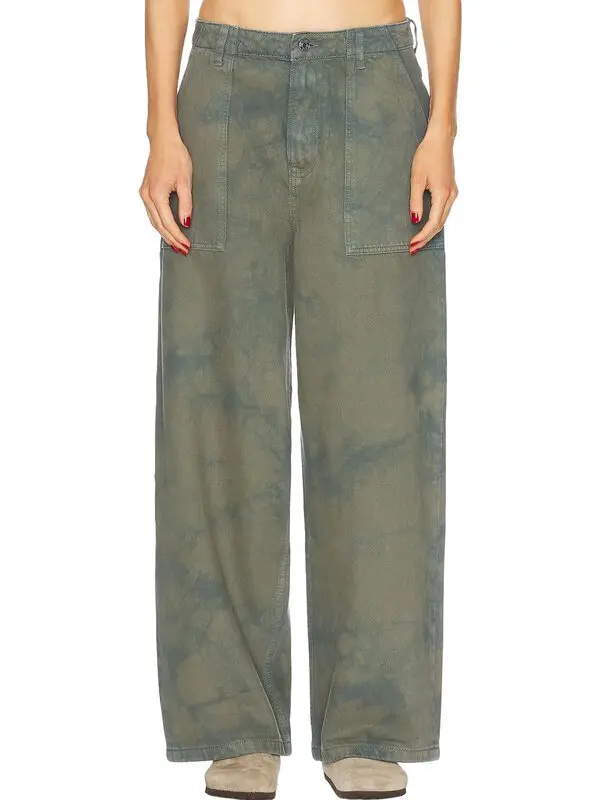 GRLFRND Lucie Slouchy Jeans - Eucalyptus