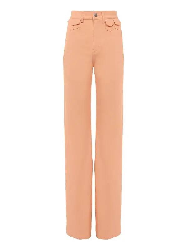 Chloé Rigid High-rise Flared Jeans - Orange