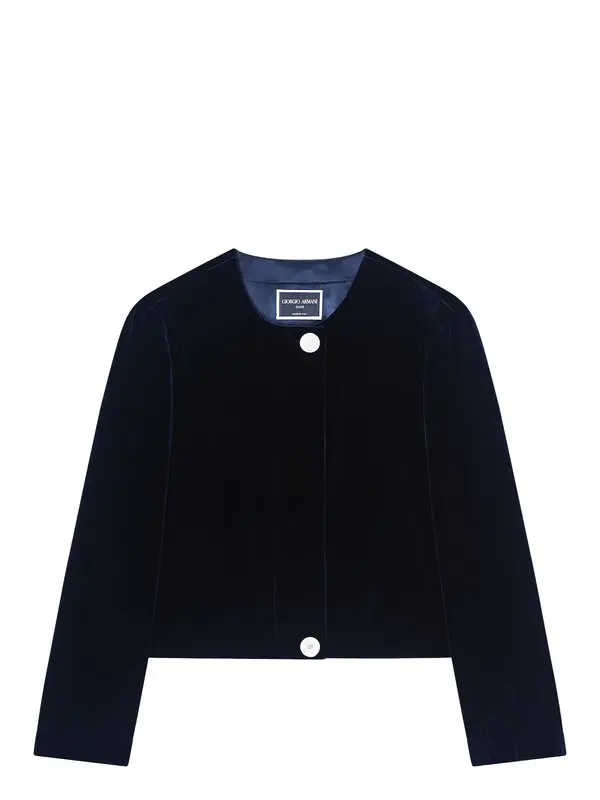 Giorgio Armani Velvet Jacket - Blue