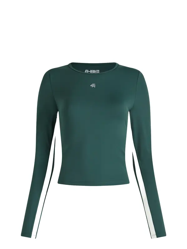 4TH & RECKLESS Abby Active Long Sleeve Top - Green