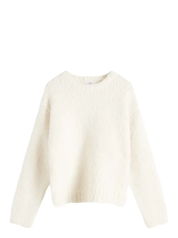 DUNST Cloud Boucle Sweater - Ivory